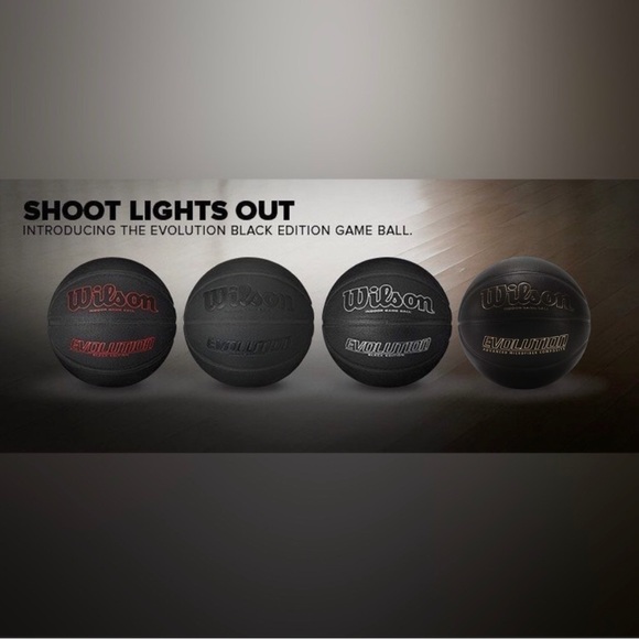 Wilson | Other | Wilson Evolution Prototype Basketball Black Gold ...